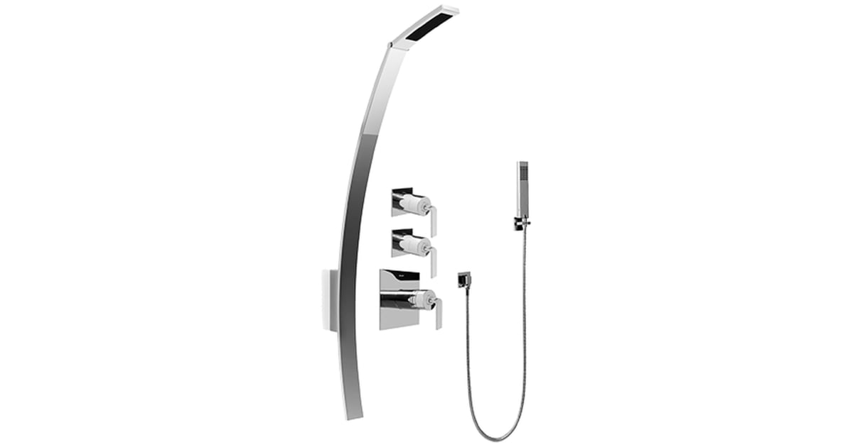 Graff GF2.020A-LM40S-PC Immersion Thermostatic Shower System with Wall ...