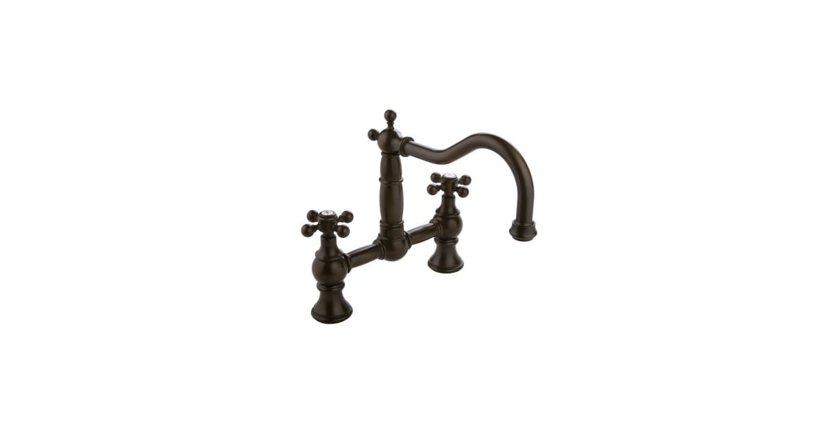 Graff G-4840-C7-OB Canterbury Kitchen Faucet with Metal Cross Handles ...