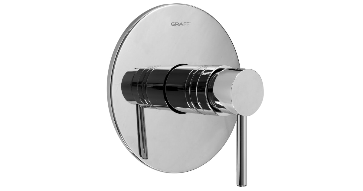 Graff G-8036-LM37S-PC-T Valve Trim Only with Metal Lever Handle ...