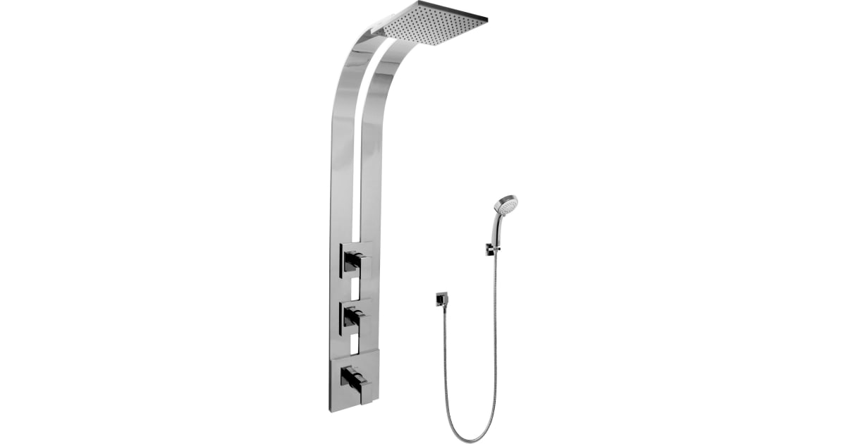 Graff GE2.030A-LM31S-PC Thermostatic Shower System with Metal Lever ...