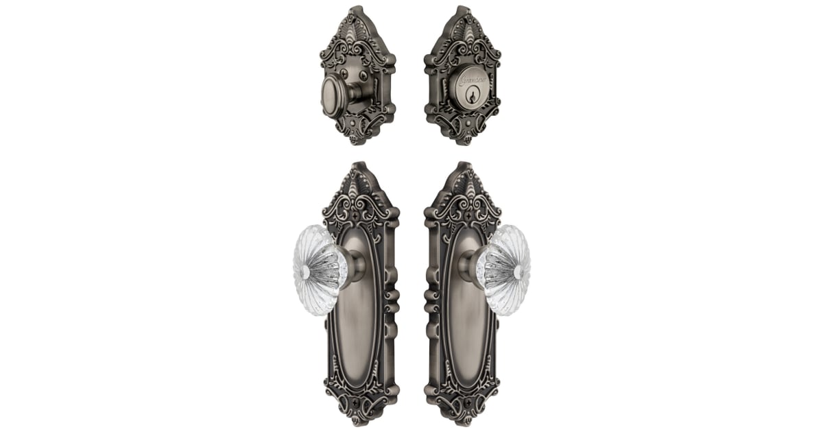 Grandeur 801708 Grande Victorian Solid Brass Single Cylinder Keyed ...