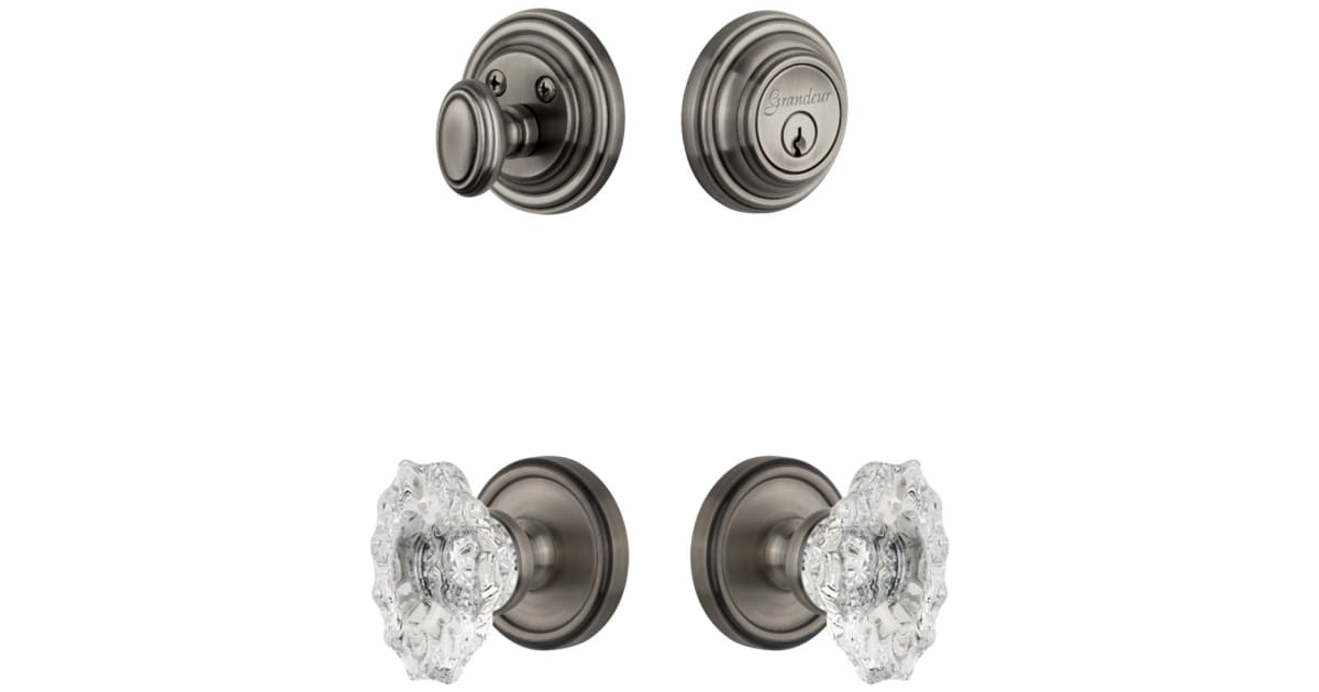 Grandeur 802060 Georgetown Solid Brass Single Cylinder Keyed Entry ...