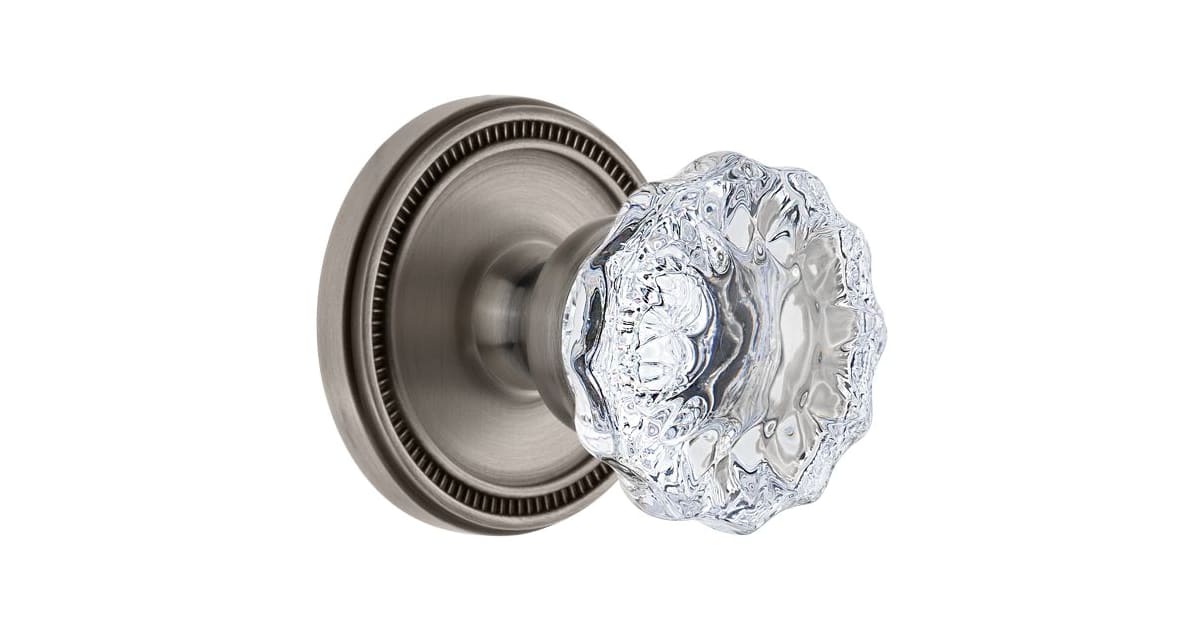 Grandeur 809461 Soleil Solid Brass Rose Single Dummy Door Knob with ...