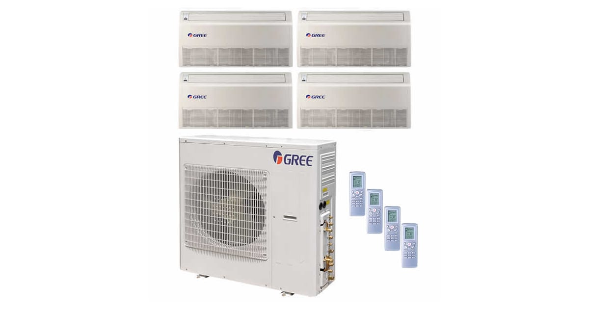 Gree G4H42S09090909 Four Zone 42000 Total BTU - 21.0 SEER - 208/230 ...