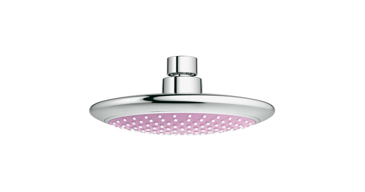 Grohe 114631 Rainshower Next Generation 7.5" Pink Rain Shower Head with ...