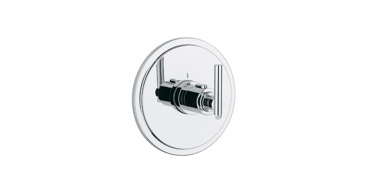 Grohe 19 170 Atrio Thermostatic Valve Trim Grohtherm with Metal Lever ...
