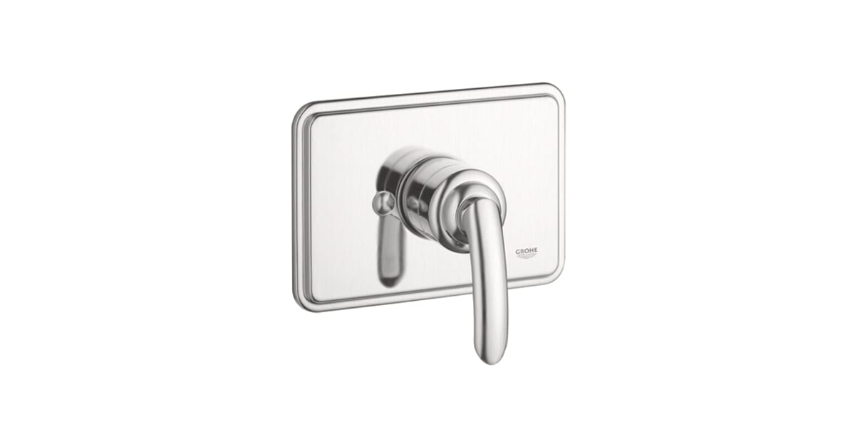 Grohe 19264EN0 Talia Valve Trim Pressure Balanced with Metal Volo Lever ...