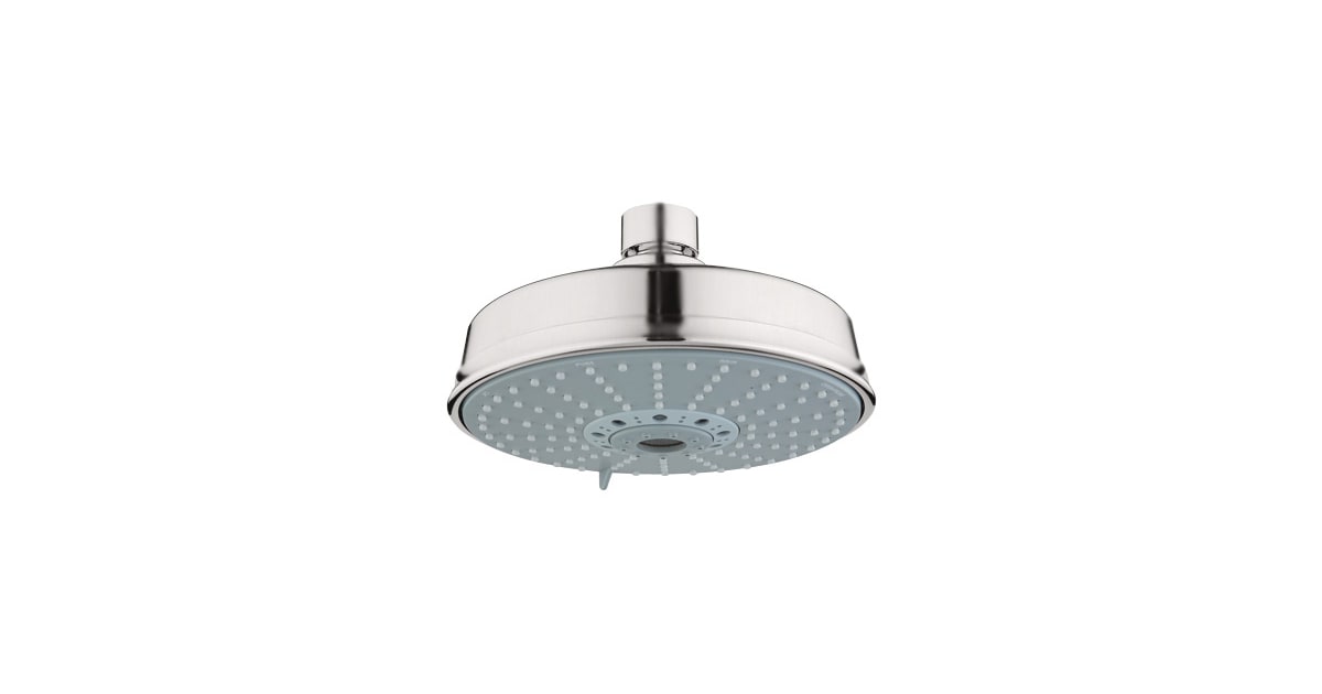 Grohe 27130EN0 Rainshower Rustic 6.25" Multi-Function Shower Head with ...
