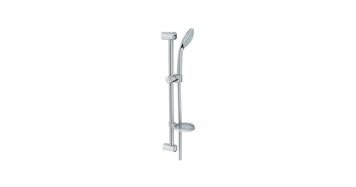 Grohe 2726600E Euphoria Hand Shower Set with 24" Slide Bar, 59" Hose ...