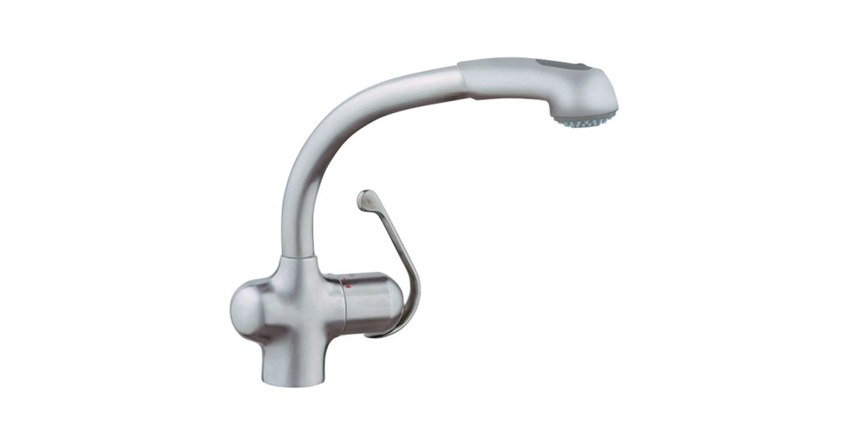 Grohe 33759SD0 Ladylux Plus Pull-Out Kitchen Faucet with 2-Function ...