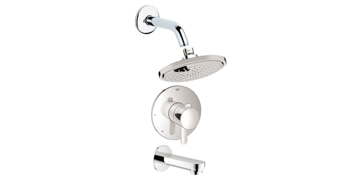 Grohe GSS-Europlus-DPB-05-000 Europlus Pressure Balanced Tub and Shower ...