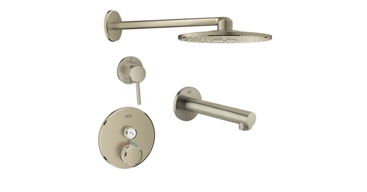 Grohe GSS-smartactive-2-EN0 SmartControl Shower System with Shower Head ...