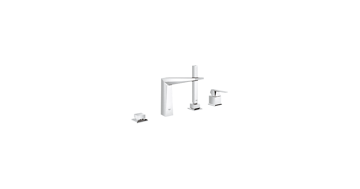Grohe 19787000 Allure Brilliant Deck Mounted Roman Tub Filler with Hand ...