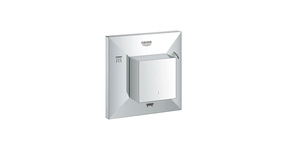 Grohe 19799000 Allure Brilliant 3-Way Diverter Valve Trim Only for Tub ...