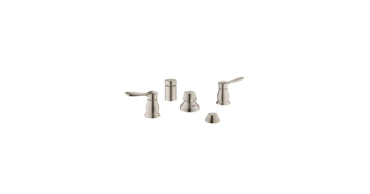Grohe 24033EN0 Parkfield Bidet Faucet Vertical Spray with Two Handles ...
