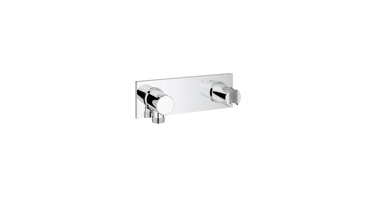 Grohe 27621000 Grohtherm Wall Supply Elbow with Integrated Hand Shower ...