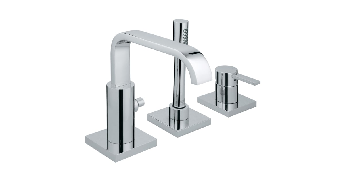 Grohe 19302001 Allure Deck Mounted Roman Tub Filler with Built-In ...