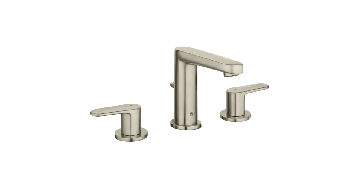 Grohe 20302ENA Europlus 1.2 GPM Widespread Bathroom Faucet with ...