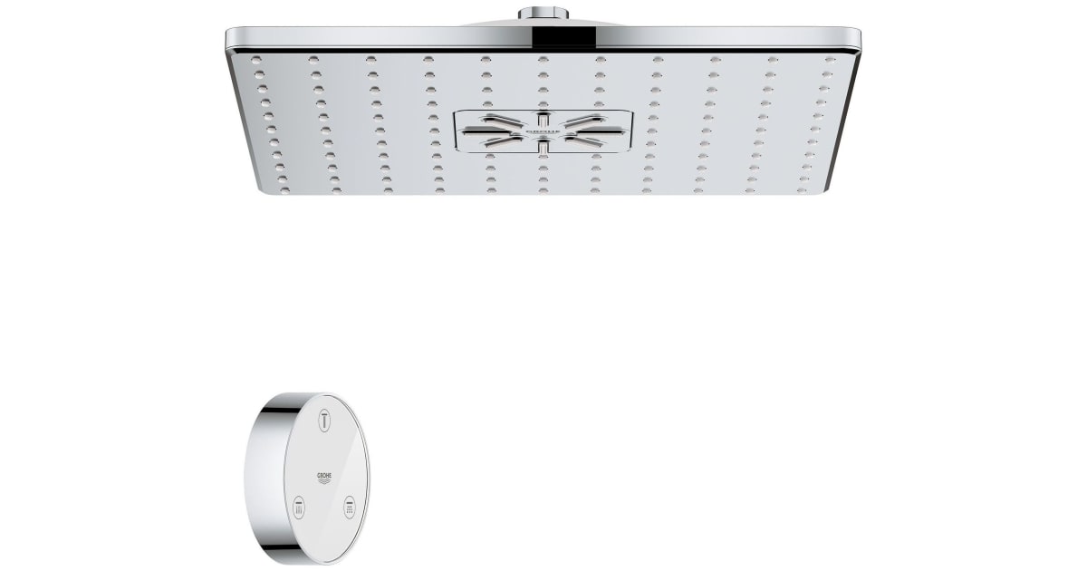 Grohe 26645000 Rainshower 1.75 GPM Multi Function Shower Head with ...