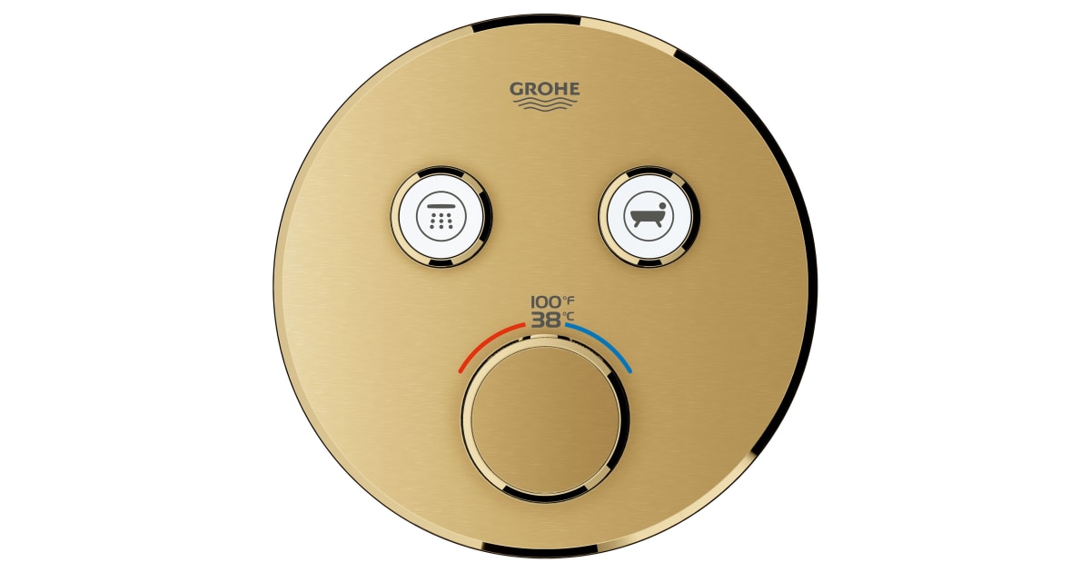 Grohe 29137GN0 Grohtherm Dual Function Thermostatic Valve Trim Only ...