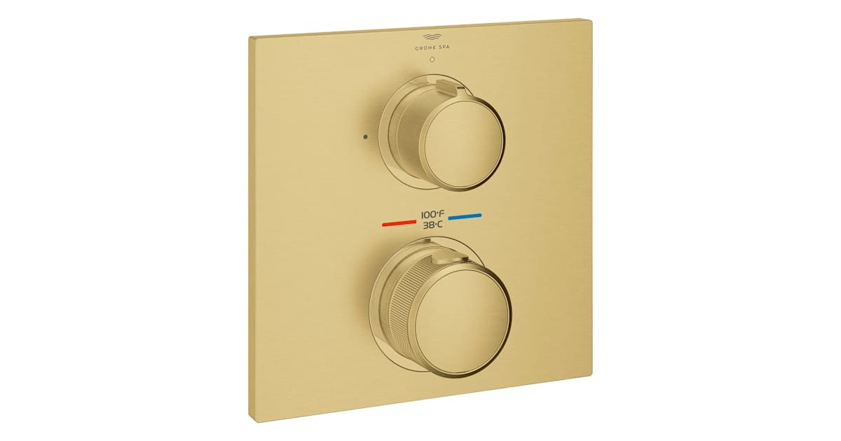 Grohe 29178GN1 Allure Dual Function 2-Handle Thermostatic Valve Trim ...
