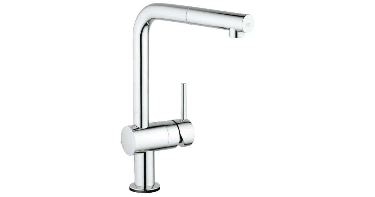 Grohe 30218001 Minta Pull-Out Spray Kitchen Faucet with Touch ...