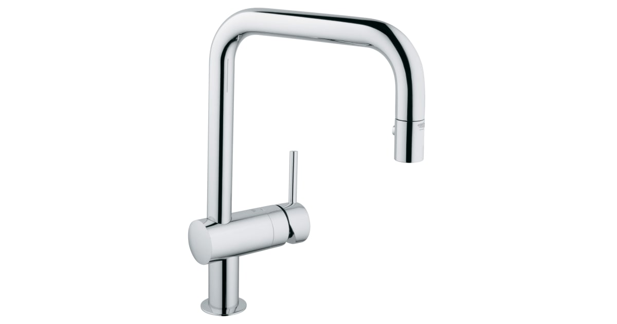 Grohe 32319000 Minta Pull-Down Kitchen Faucet with 2-Function Locking ...