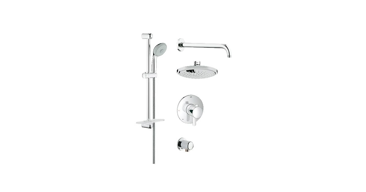 Grohe 35051000 GrohFlex Pressure Balanced Shower System - Includes ...