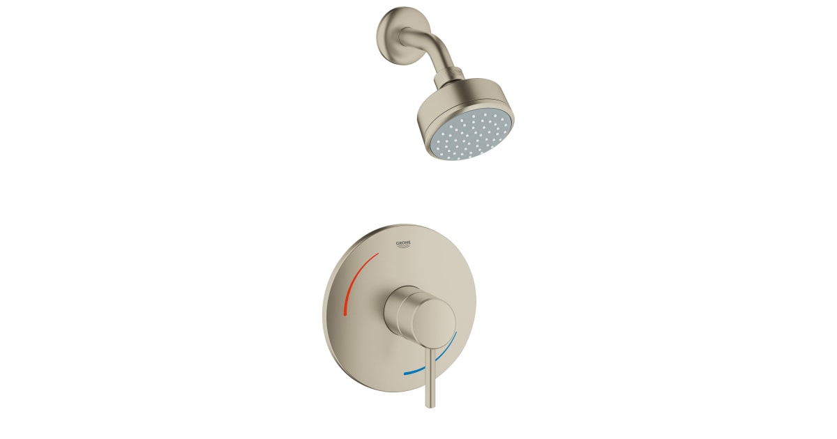 Grohe 35075EN1 Concetto Single Lever Shower Trim Only Package (Valve ...