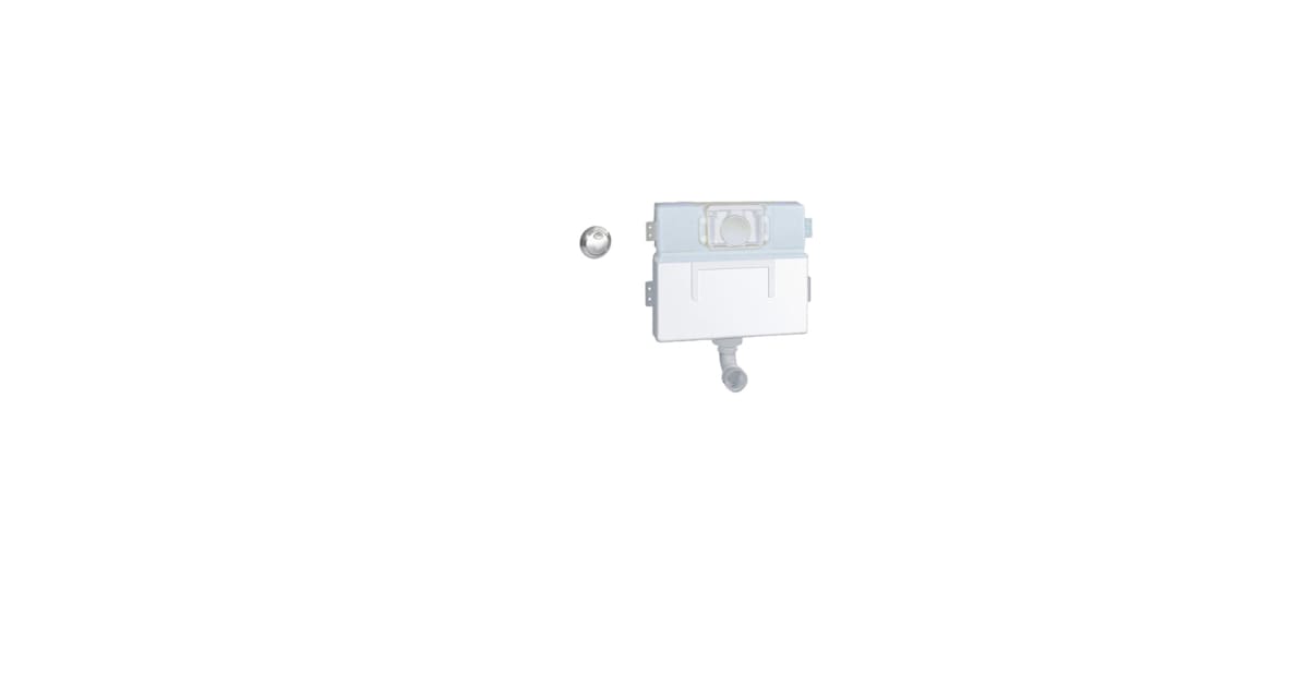 Grohe 38691000 Dual Flush Toilet Tank Only with Actuator Plate Flush ...