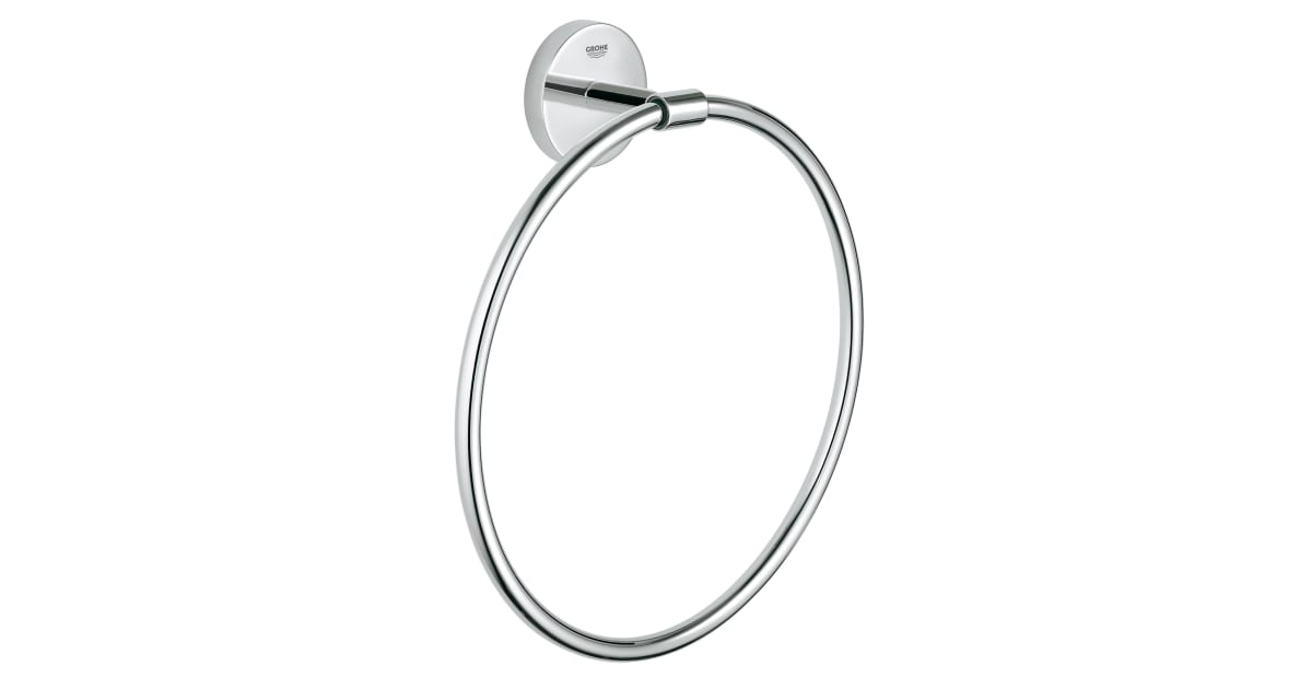 Grohe 40460001 Bau Cosmopolitan 8-1/4" Towel Ring | Ferguson Home