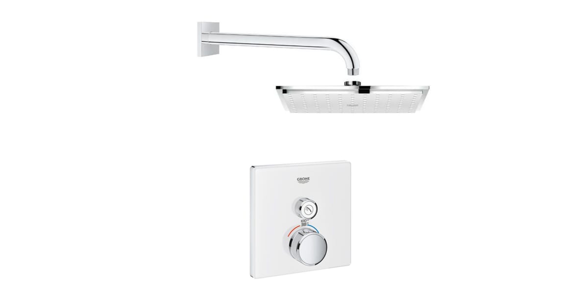 Grohe GSS-Grohtherm-SQ-03-LS0 SmartControl Shower System with Shower ...