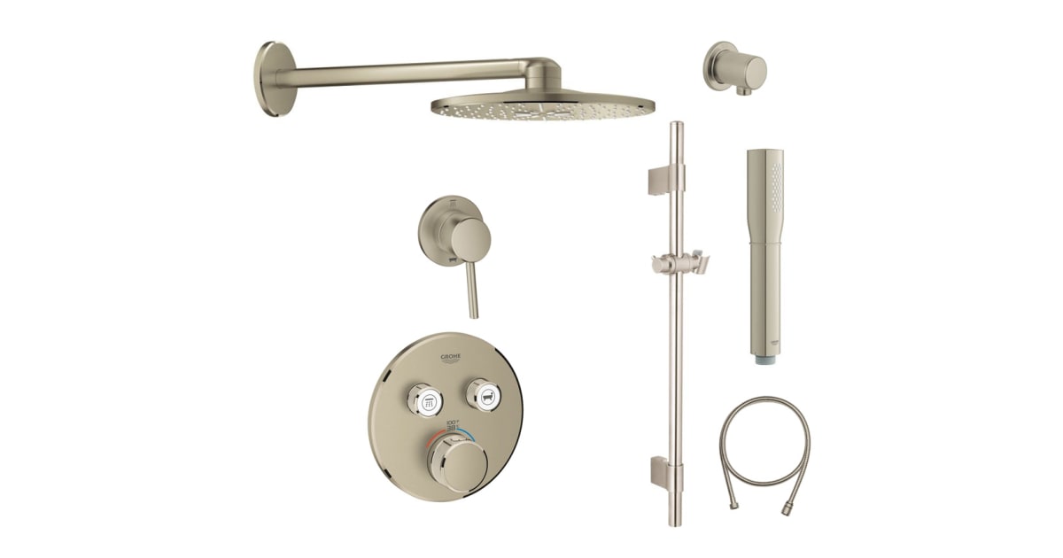 Grohe GSS-smartactive-4-EN0 SmartControl Shower System with Hand Shower ...