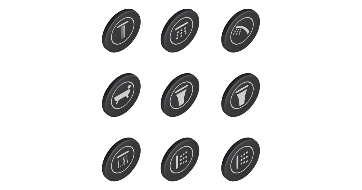 Grohe 14077XH0 SMARTCONTROL Icon Caps - Set of 9 | Ferguson Home