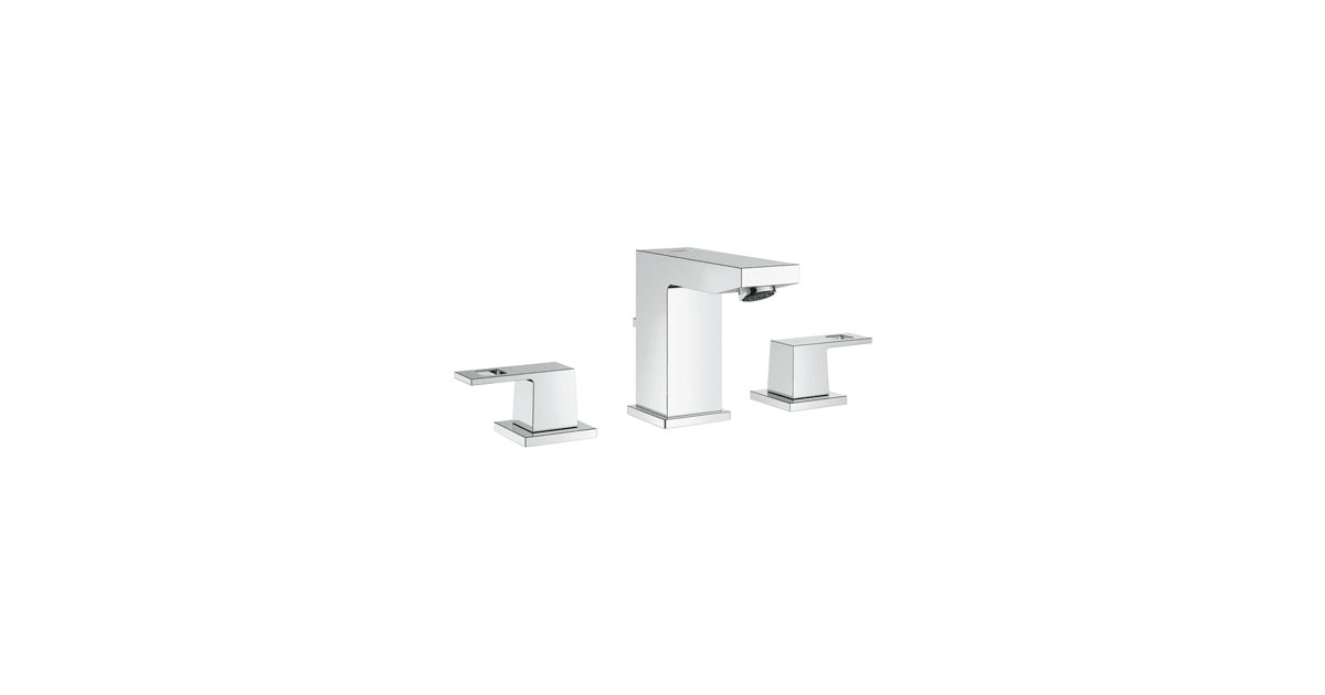Grohe 20370000 Eurocube Widespread Bathroom Faucet with | Build.com