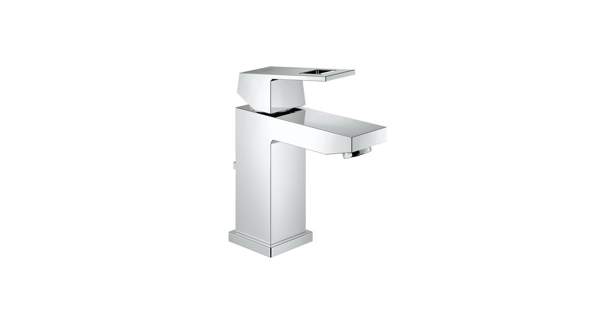 Grohe 23129000 Eurocube 1.5 GPM Single Hole Bathroom Faucet with ...