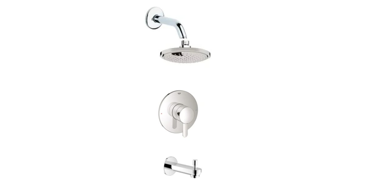 Grohe GSS-Europlus-SPB-04-000 Europlus Pressure Balanced Tub and Shower ...