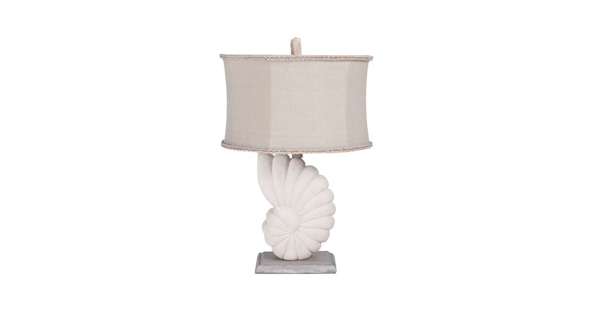 GuildMaster 3516011 Stone Nautilus 1 Light 29" Tall Hand Carved Novelty ...