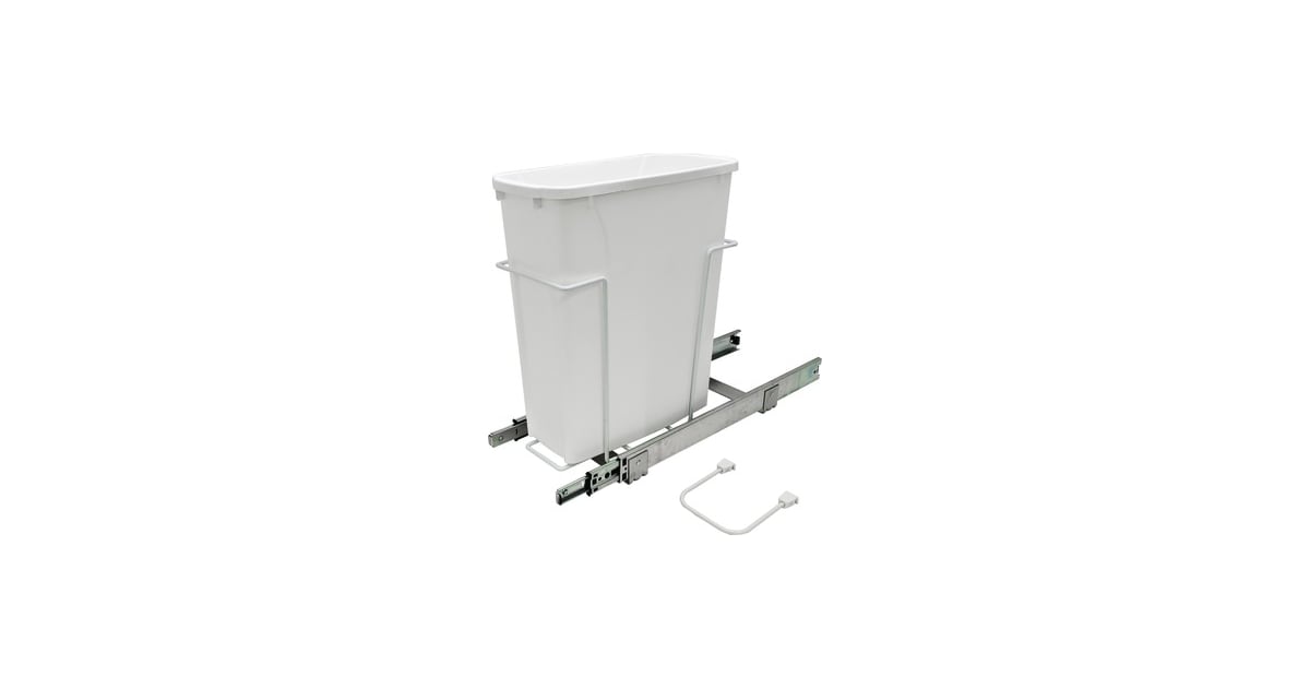 Hafele 503.12.762 35 Quart Single Pull Out Waste Bin with Heavy Duty ...