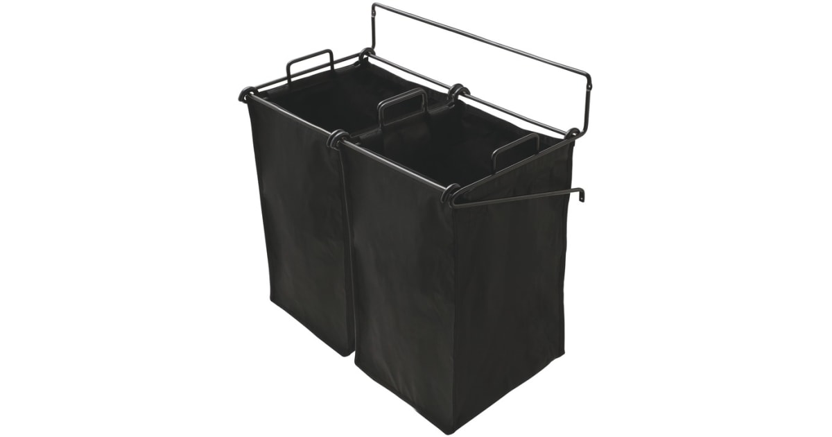 Hafele 547.43.303 22-1/4 Inch Wide Tilt-out Hamper with Two Removable ...