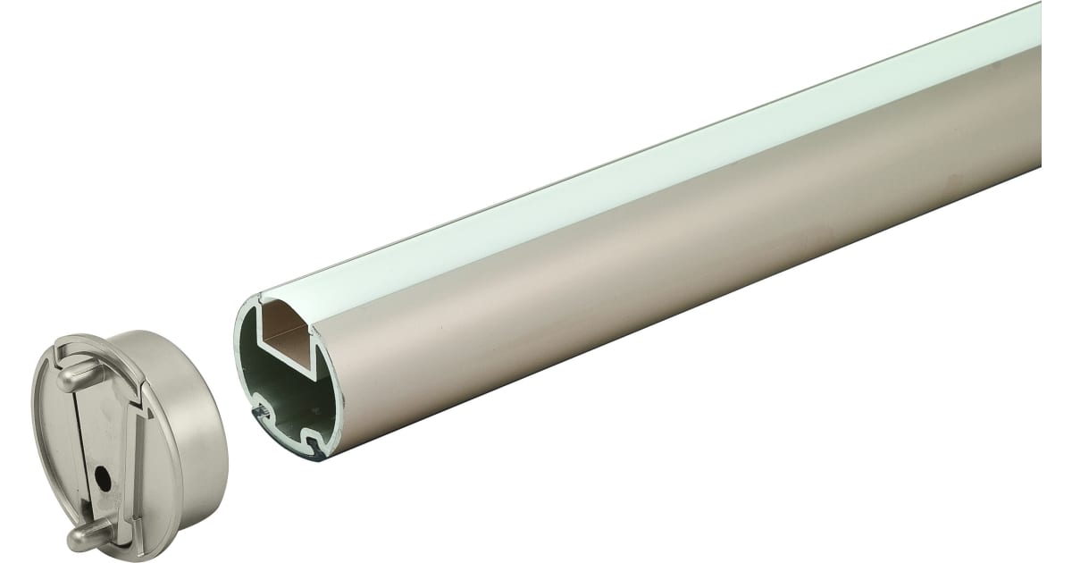 Hafele 833.96.038 Loox Aluminum 1 1/3 Diameter Closet Rod | Build.com