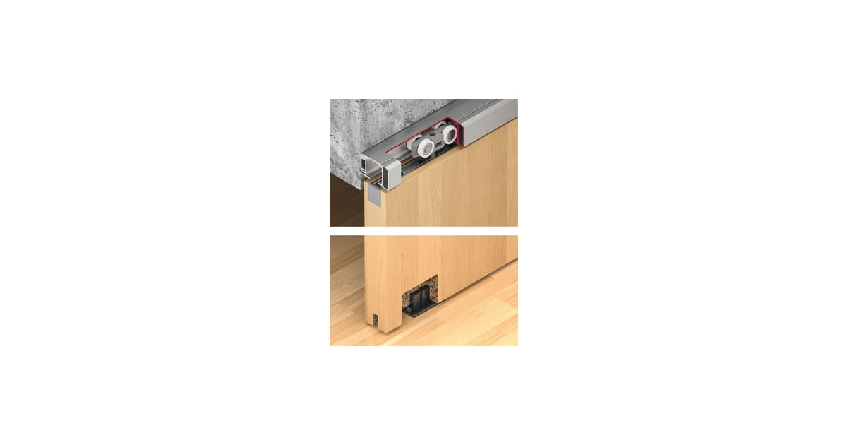 Hafele 941.25.046 Sliding Door Hardware Set Without Running Track ...