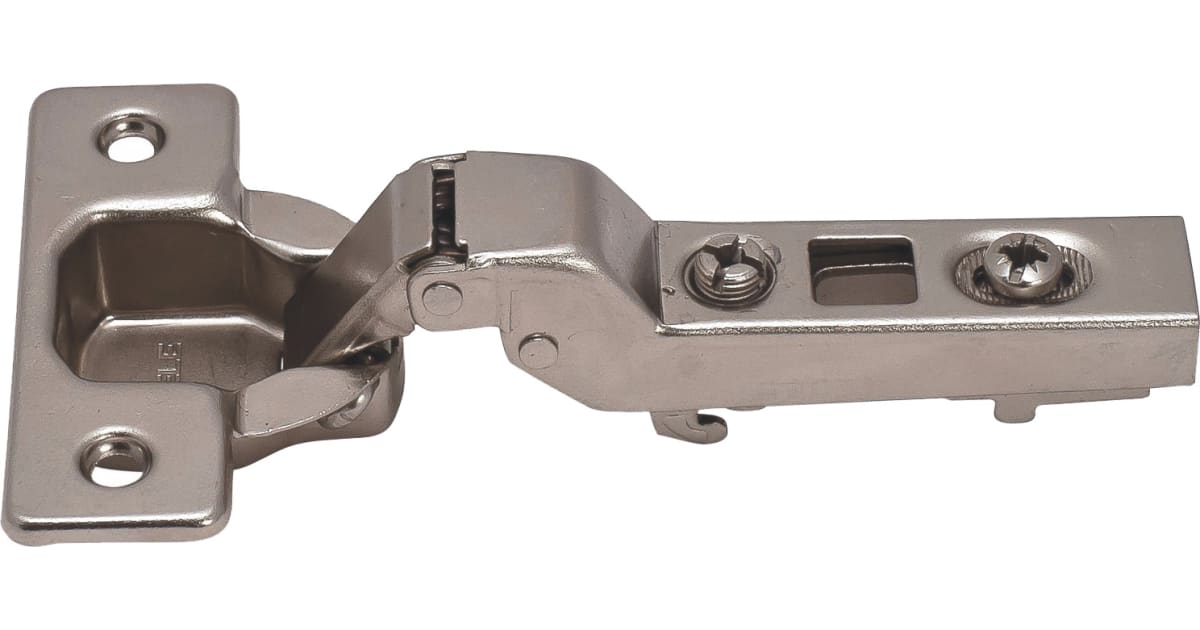 Hafele 315.03.501 Clip-On Half Overlay Screw Mount Cabinet Door Hinge ...