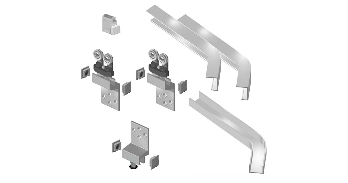 Hafele 407.74.230 HAWA Planfront Right Opening Fitting Set for Single ...