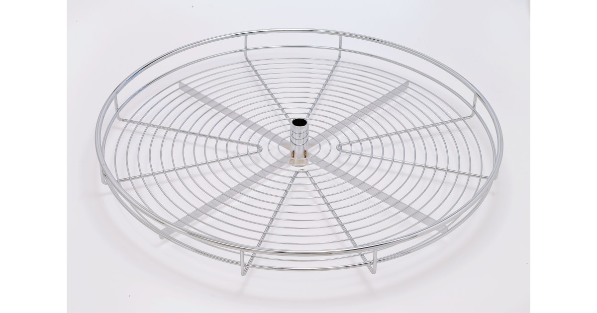 Hafele 541.12.239 29.5" Steel Wire Basket 2-Shelf Lazy Susan Set - Pack ...