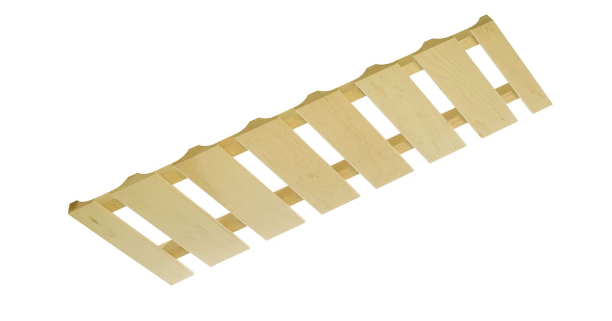 Hafele 541.98.188 36" Wide x 12" Deep Maple Stemware Rack | Ferguson Home