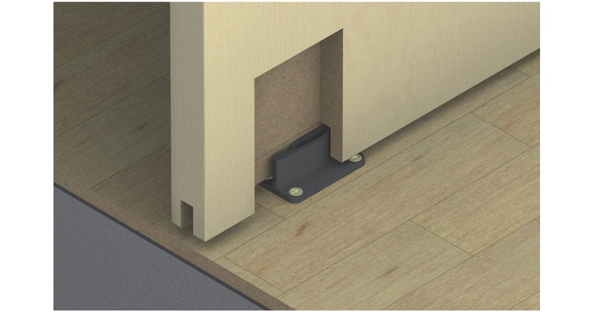 Hafele 940.40.031 HAWA Floor Mounted Rattle-Free Lower Door Guide for ...
