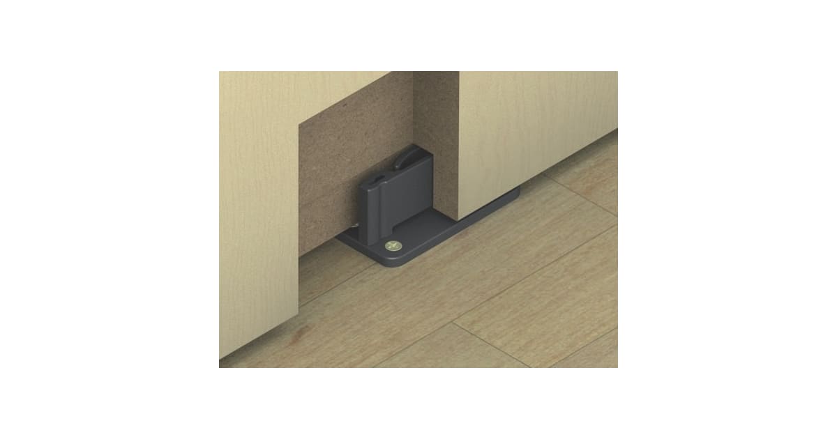Hafele 941.60.031 HAWA Plastic Rattle-Free Floor Mounted Door Guide for ...