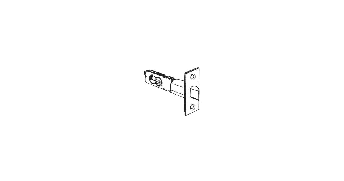 Hager 3952-100 Adjustable Square Corner Dead Latch from the 3600 ...