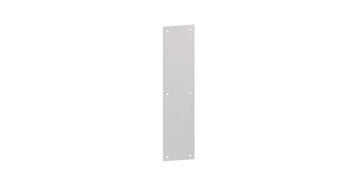 Hager 30S81610 8" x 16" Beveled Square Corner Push Plate .050" Thick ...